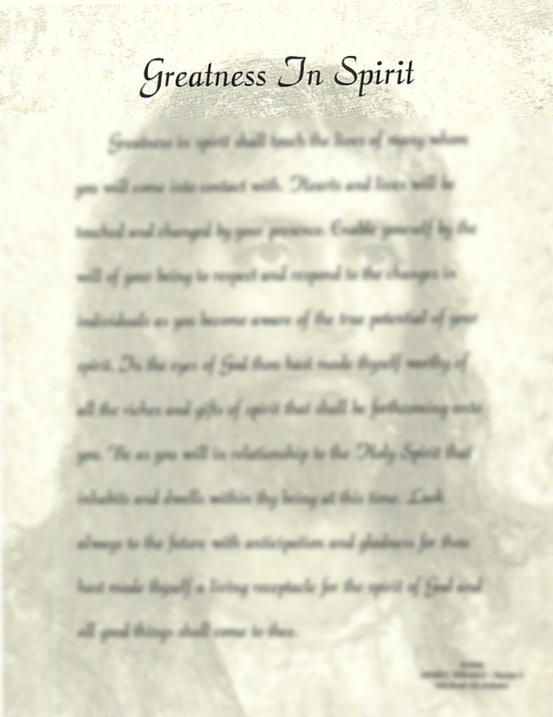 Spiritual Parchment Prints - Spirit Speaks to the Hungry Soul